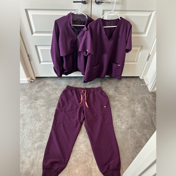 Figs | Jackets & Coats | Figs Limited Edition Deep Purple Jacket Jogger ...